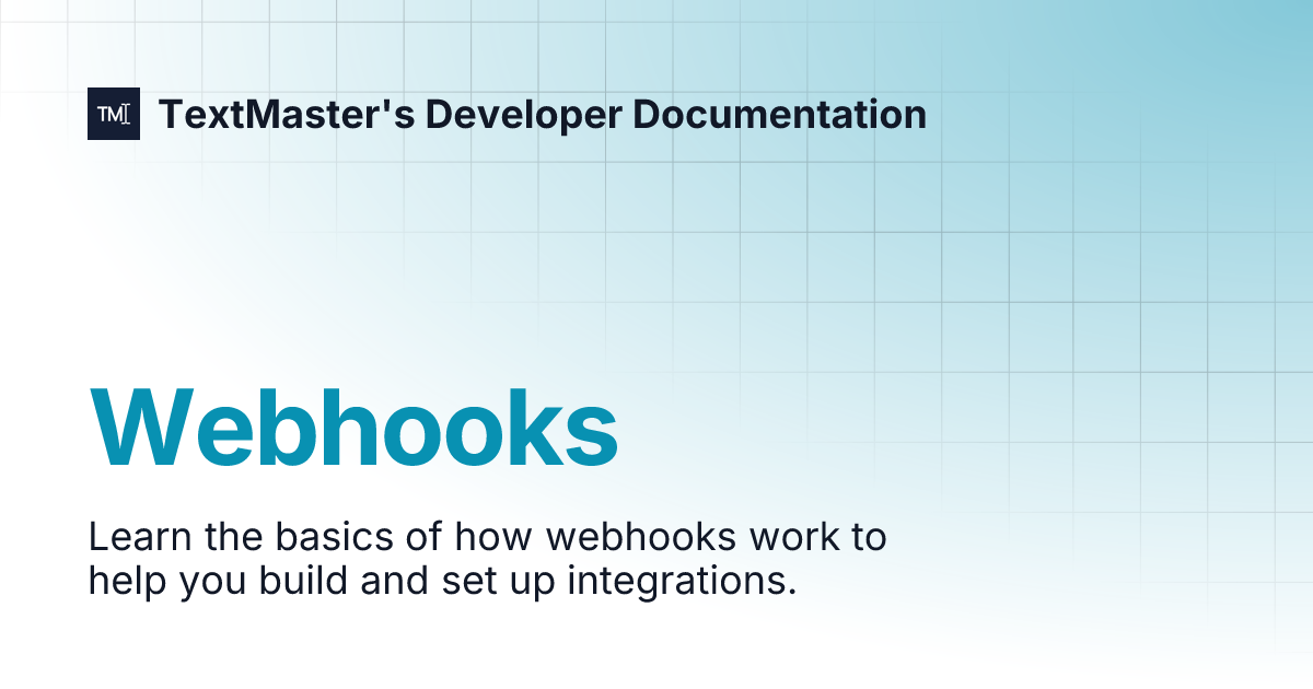 Webhooks | TextMaster's Developer Documentation